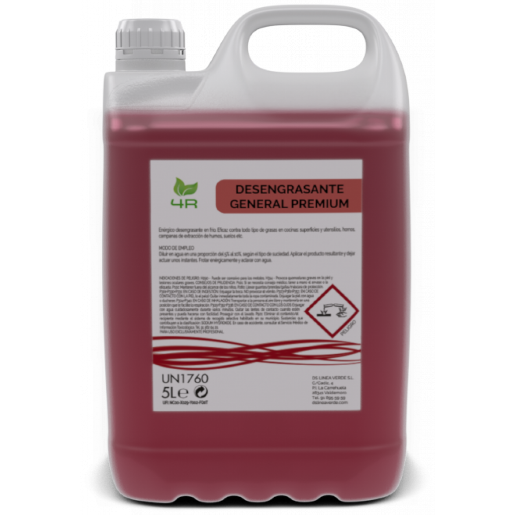 DESENGRASANTE GENERAL PREMIUM 4R 5L – DS Linea Verde